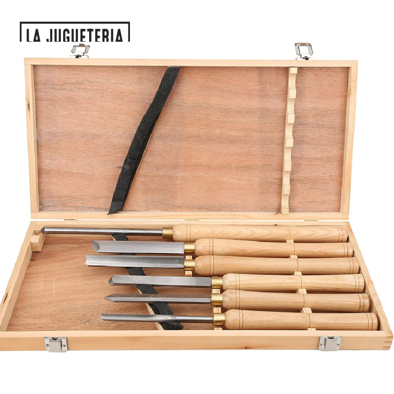 Set de 6 gubias para torno de madera | Paracarpinteros